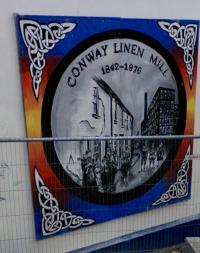 Conway Linen Mill Mural in Belfast