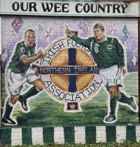 Our Wee Country Sandy Row Mural in Belfast