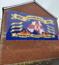Sandy Row Northern Ireland Centenary Mural in Belfast